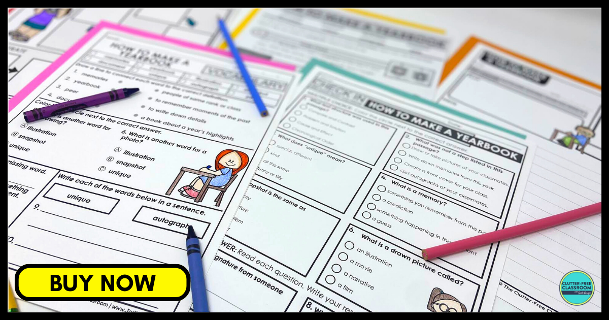 End of the Year Reading Activities for 2nd, 3rd, and 4th Grade ...