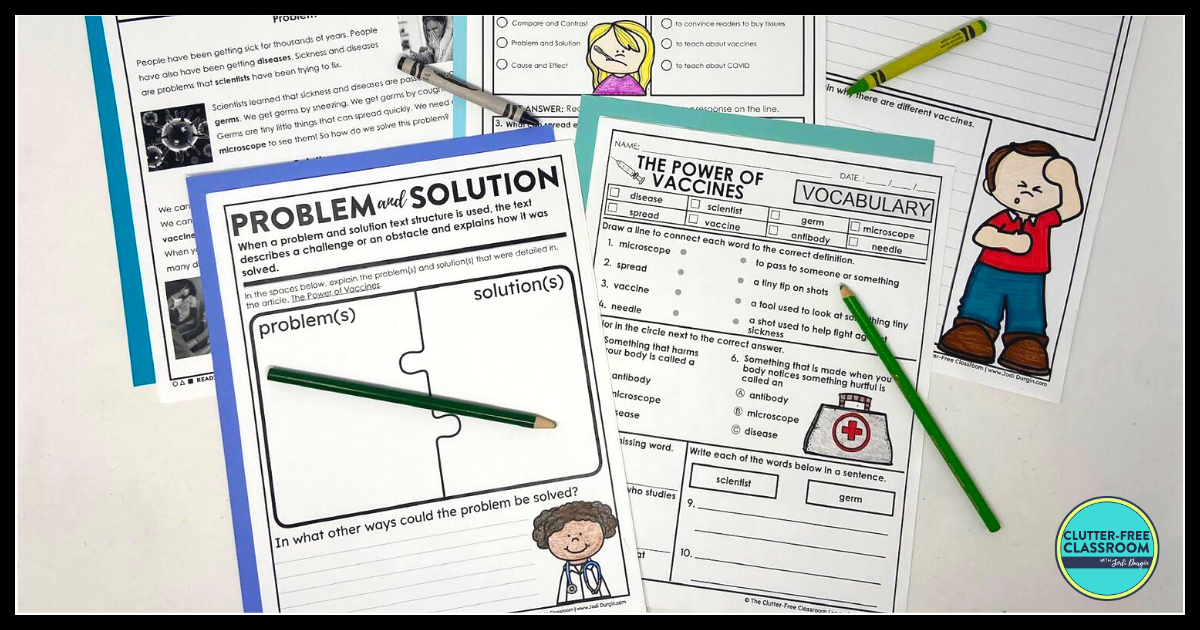 Illness Reading Comprehension Activities for 2nd, 3rd, and 4th Grade ...