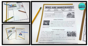 Immigration Reading Comprehension Activities for 2nd, 3rd, and 4th ...