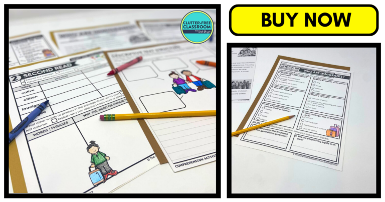 Immigration Reading Comprehension Activities for 2nd, 3rd, and 4th ...