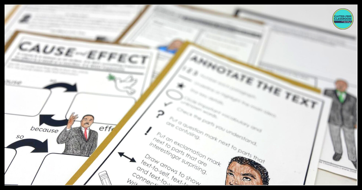 Martin Luther King Reading Comprehension Activities for 2nd, 3rd, and ...