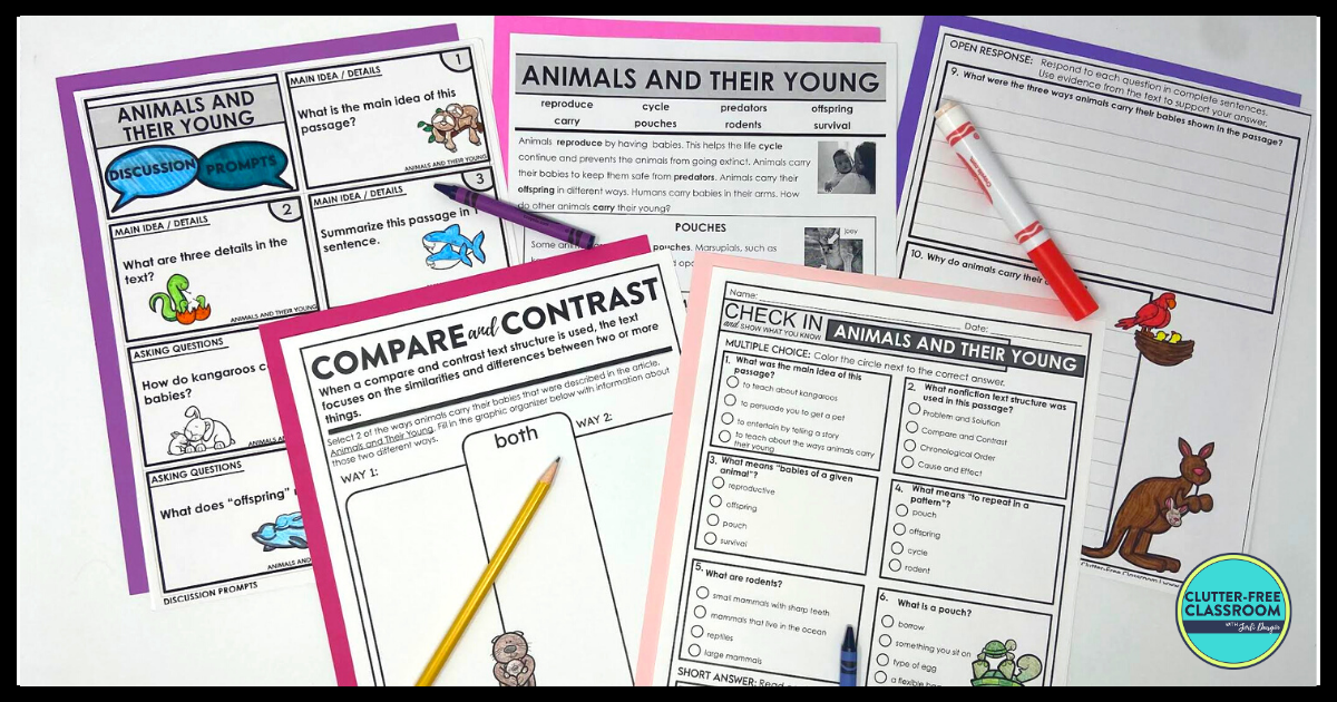 Mother's Day Reading Comprehension Activities for 2nd, 3rd, and 4th ...