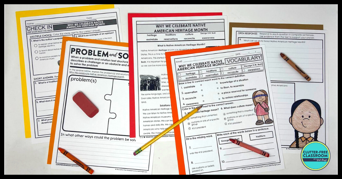 Activities for Native American Heritage Month for Students in 2nd, 3rd ...