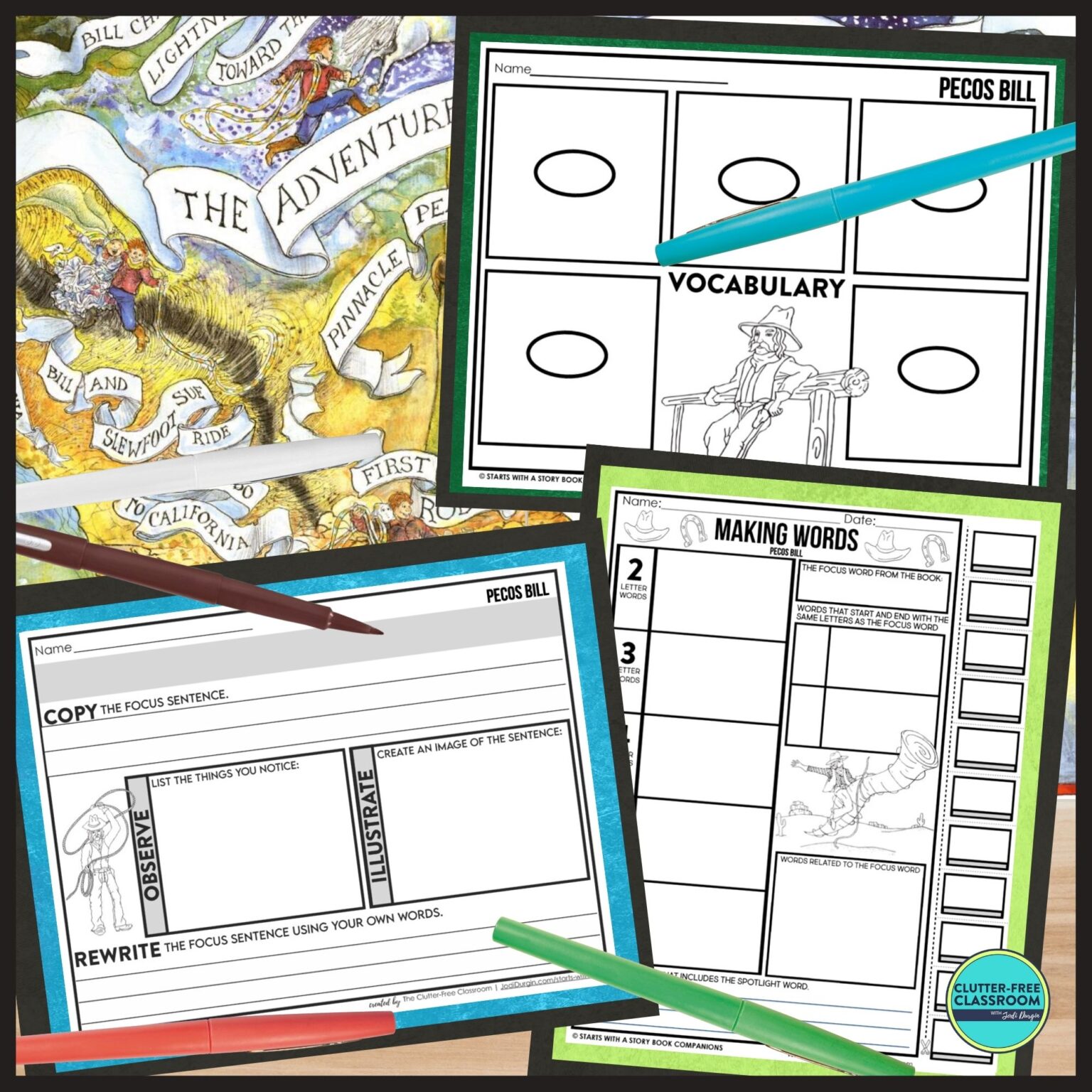 Pecos Bill Activities and Lesson Plans for 2024 - Teaching with Jodi ...