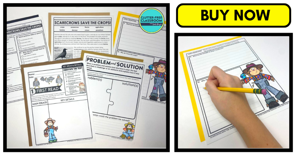 Printable Scarecrow Activities for 2nd, 3rd, and 4th Grade - Teaching ...
