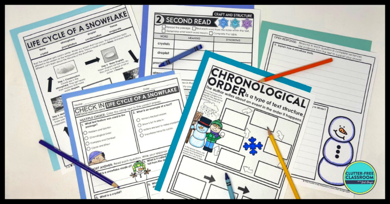Snow Reading Comprehension Activities for 2nd, 3rd, and 4th Grade ...