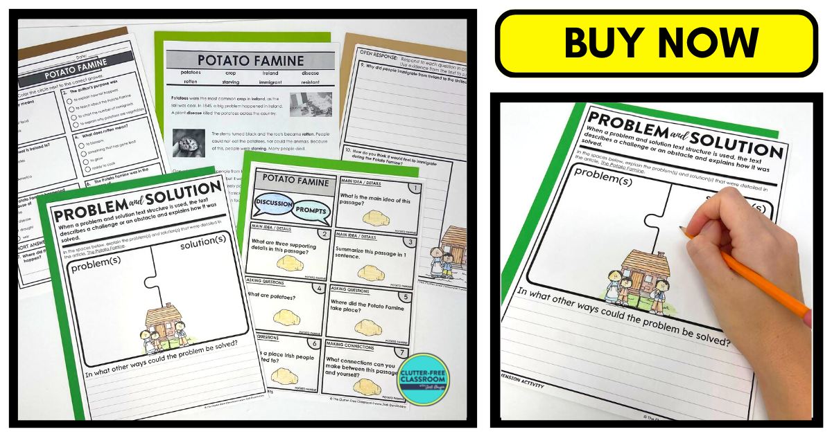 St. Patrick's Day Reading Comprehension Activities for 2nd, 3rd, and ...