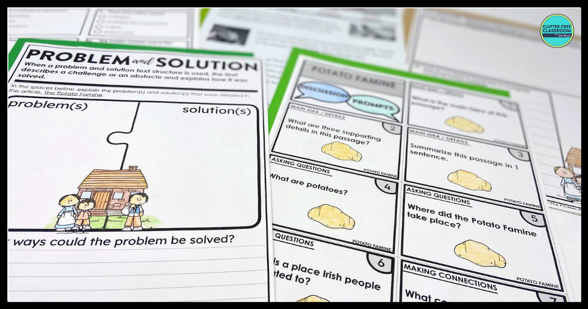 St. Patrick's Day Reading Comprehension Activities for 2nd, 3rd, and ...