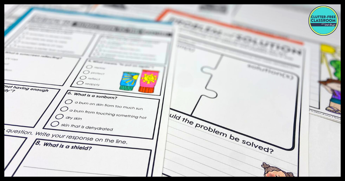 Sun Reading Comprehension Activities for 2nd, 3rd, and 4th Grade ...