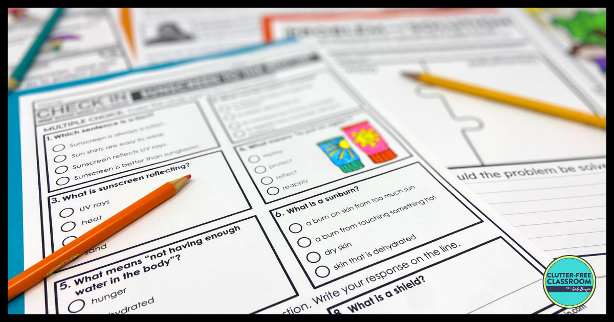 Sun Reading Comprehension Activities for 2nd, 3rd, and 4th Grade ...