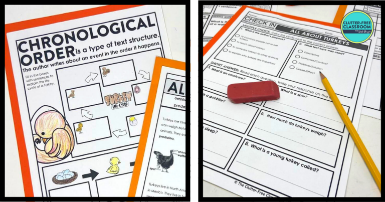 Turkey Reading Activities for 2nd, 3rd, and 4th Grade - Teaching with ...