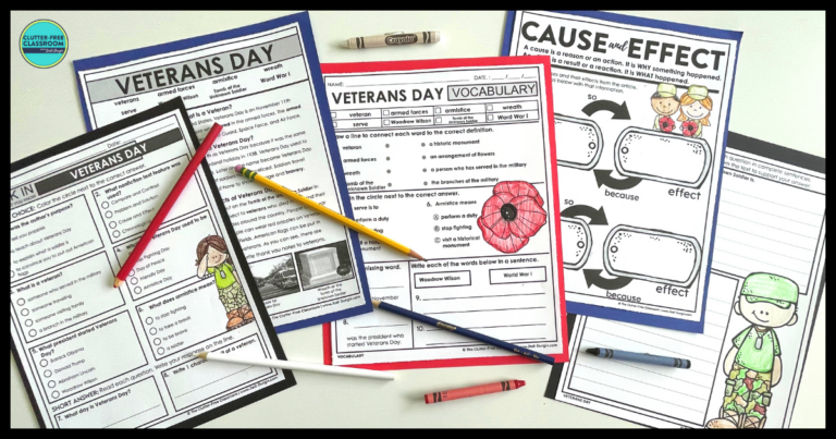 Veterans Day Reading Comprehension Activities for 2nd, 3rd, and 4th ...
