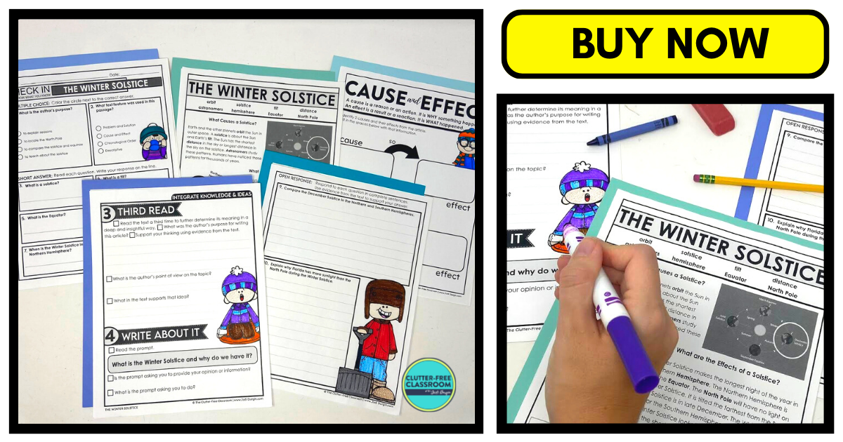 Winter Reading Comprehension Activities for 2nd, 3rd, and 4th Grade ...