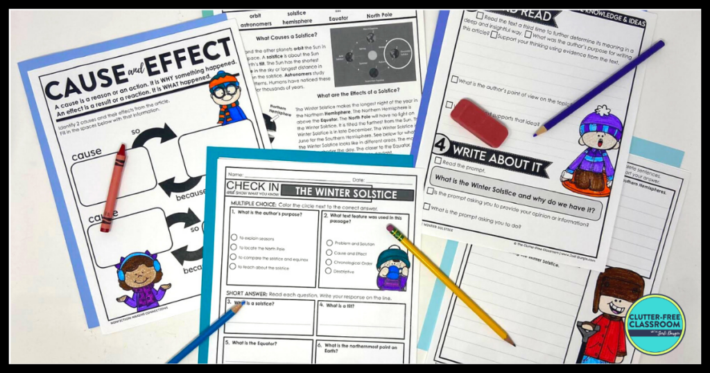 Winter Reading Comprehension Activities for 2nd, 3rd, and 4th Grade ...