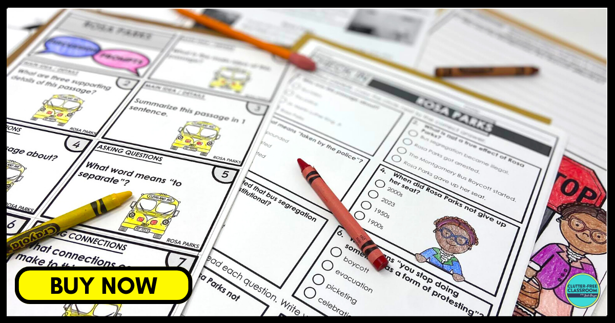 Women's History Month Reading Comprehension Activities for 2nd, 3rd ...