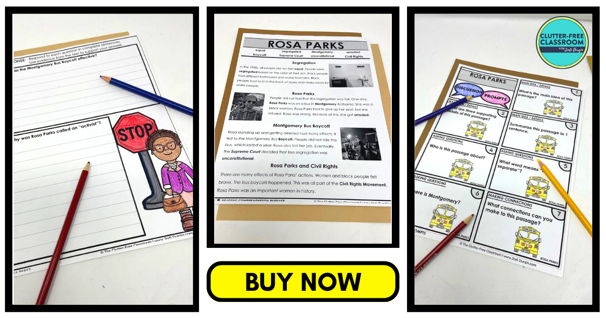 Women's History Month Reading Comprehension Activities for 2nd, 3rd ...