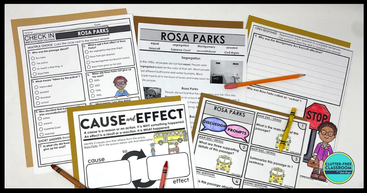 Women's History Month Reading Comprehension Activities for 2nd, 3rd ...