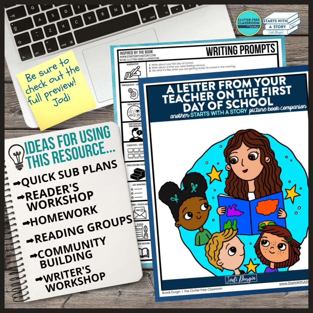 A Letter From Your Teacher: On the First Day of School Activities and ...