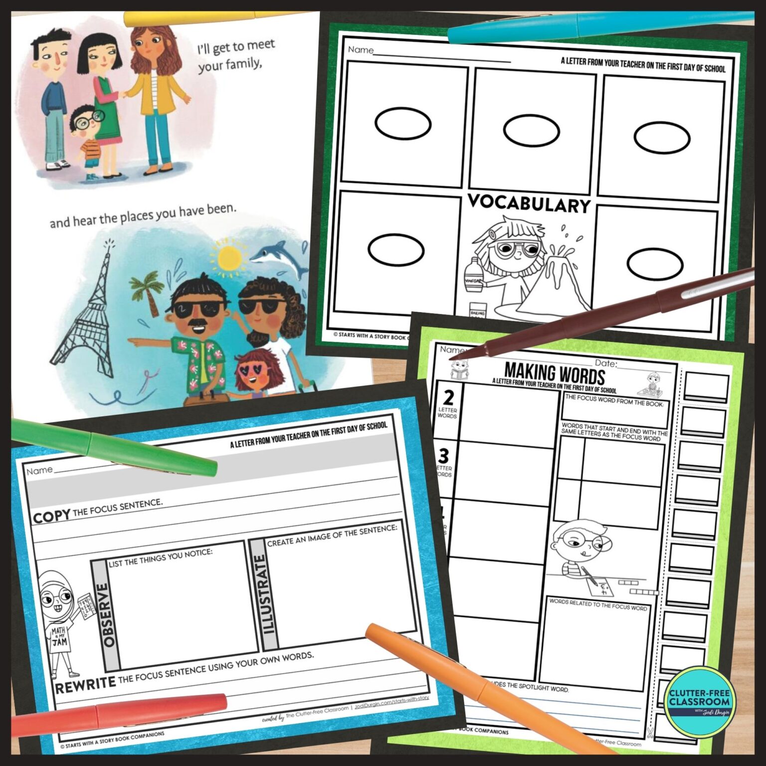 A Letter From Your Teacher: On the First Day of School Activities and ...