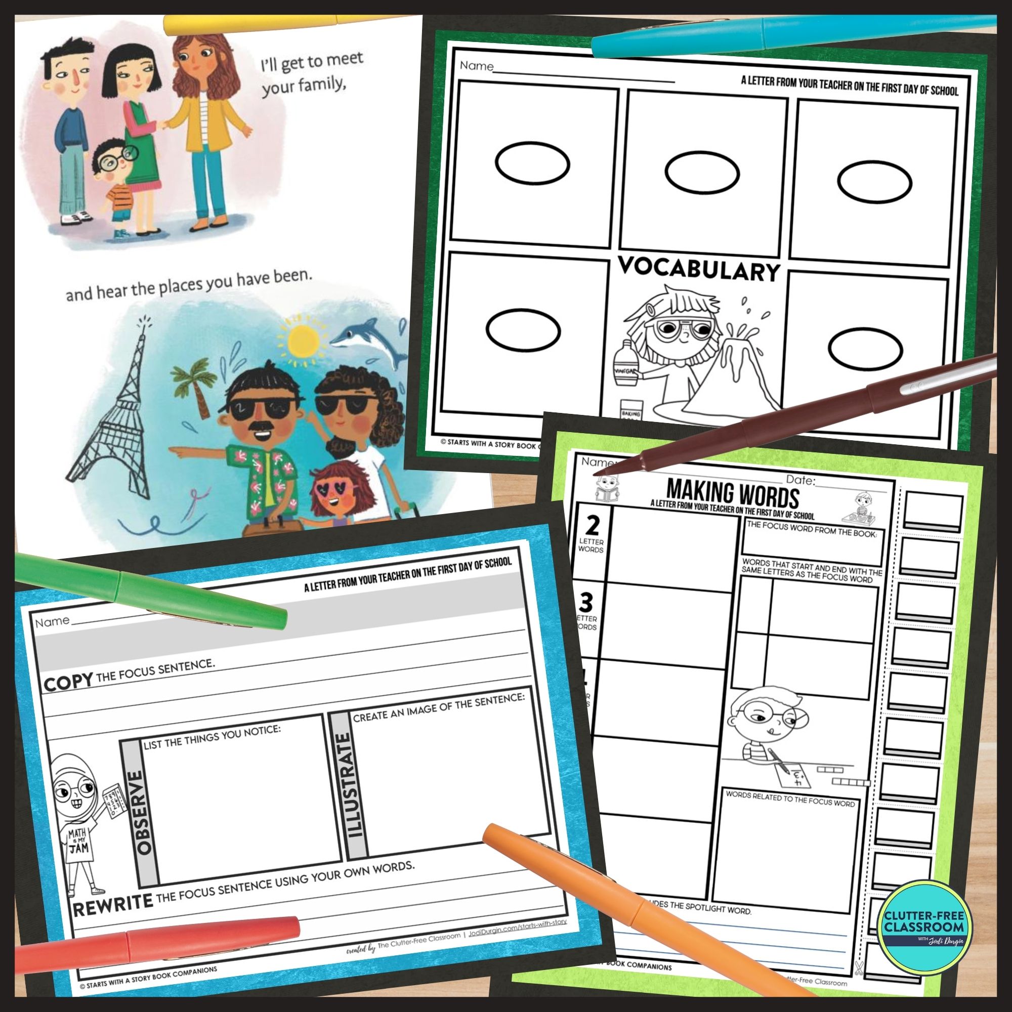 A Letter From Your Teacher: On the First Day of School Activities and ...