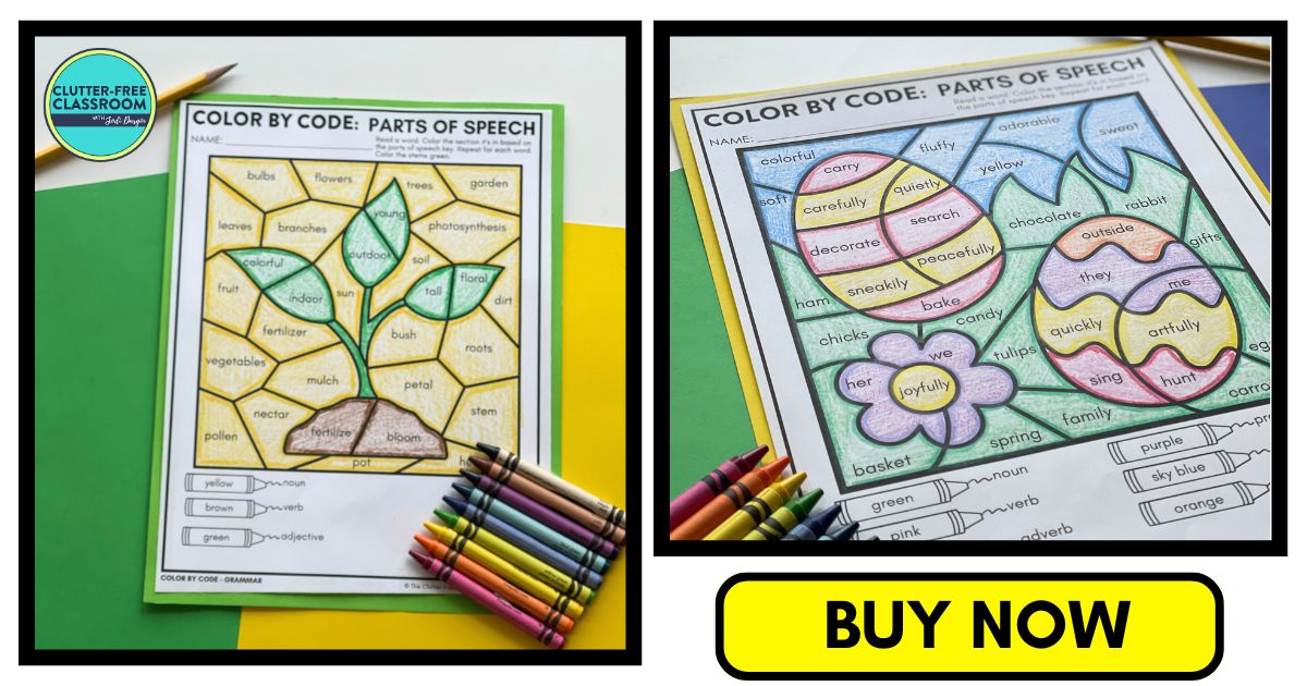 April Coloring: Elementary Color by Code Activities for 2025 - Teaching ...