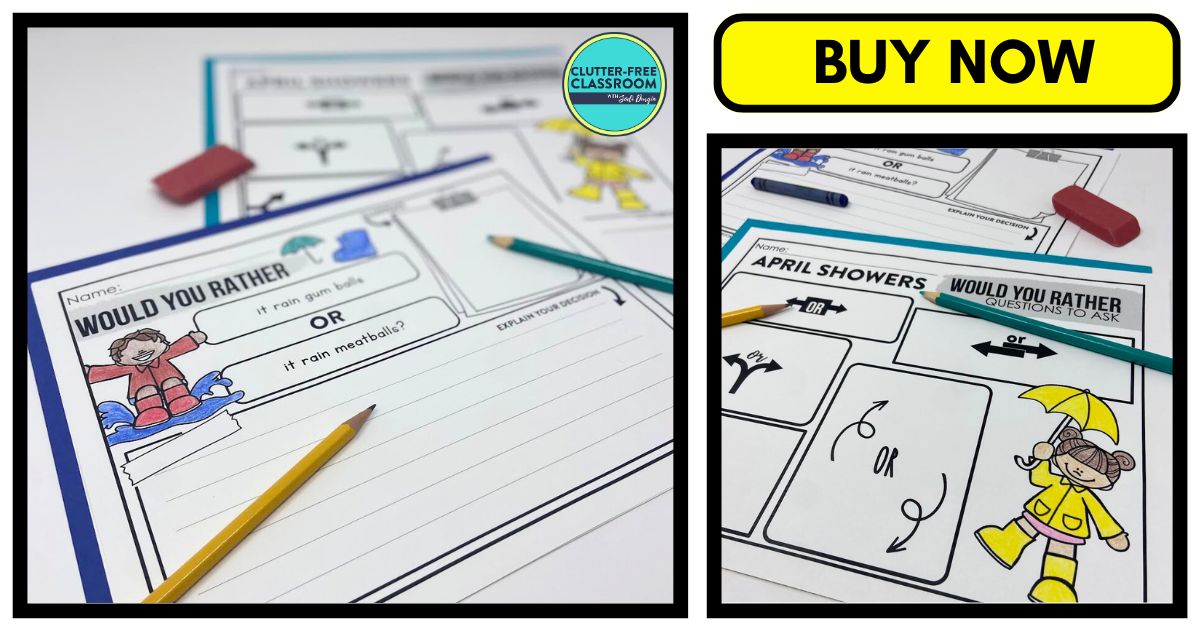 April Would You Rather Questions and Activities for Elementary Students ...