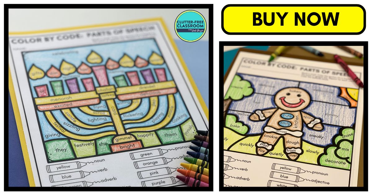 December Coloring: Elementary Color by Code Activities for 2024 ...