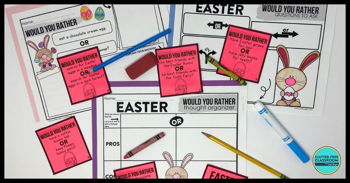 April Would You Rather Questions and Activities for Elementary Students ...