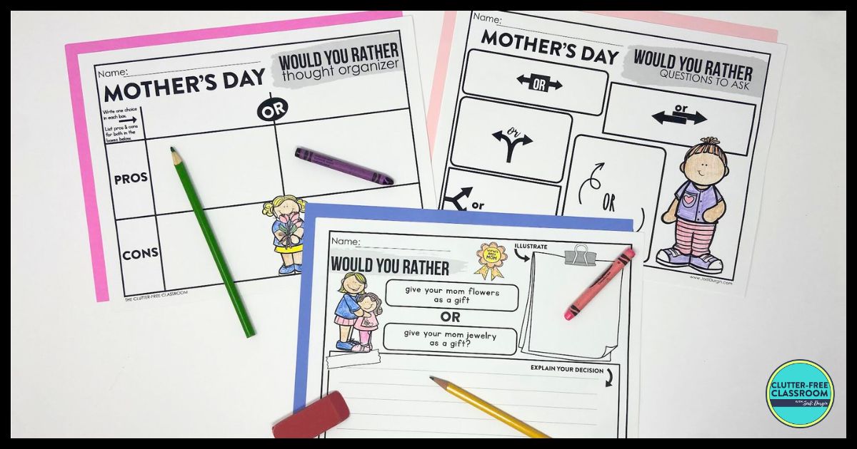 May Would You Rather Questions and Activities for Elementary Students ...