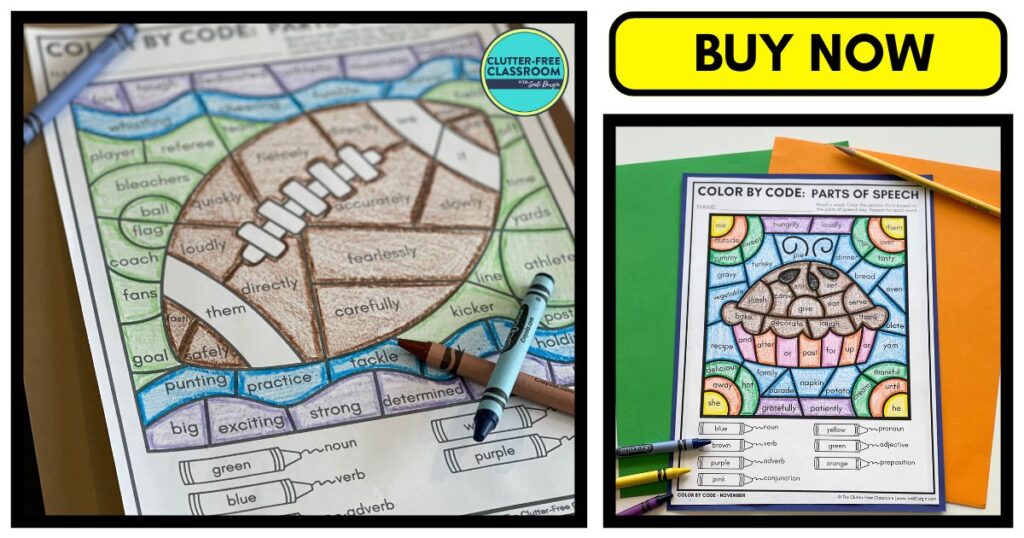 November Coloring: Elementary Color by Code Activities for 2025 ...