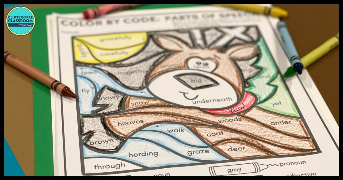 December Coloring: Elementary Color by Code Activities for 2026 ...