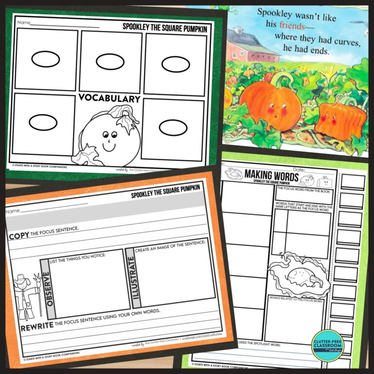 The Legend of Spookley the Square Pumpkin Activities and Lesson Plans ...