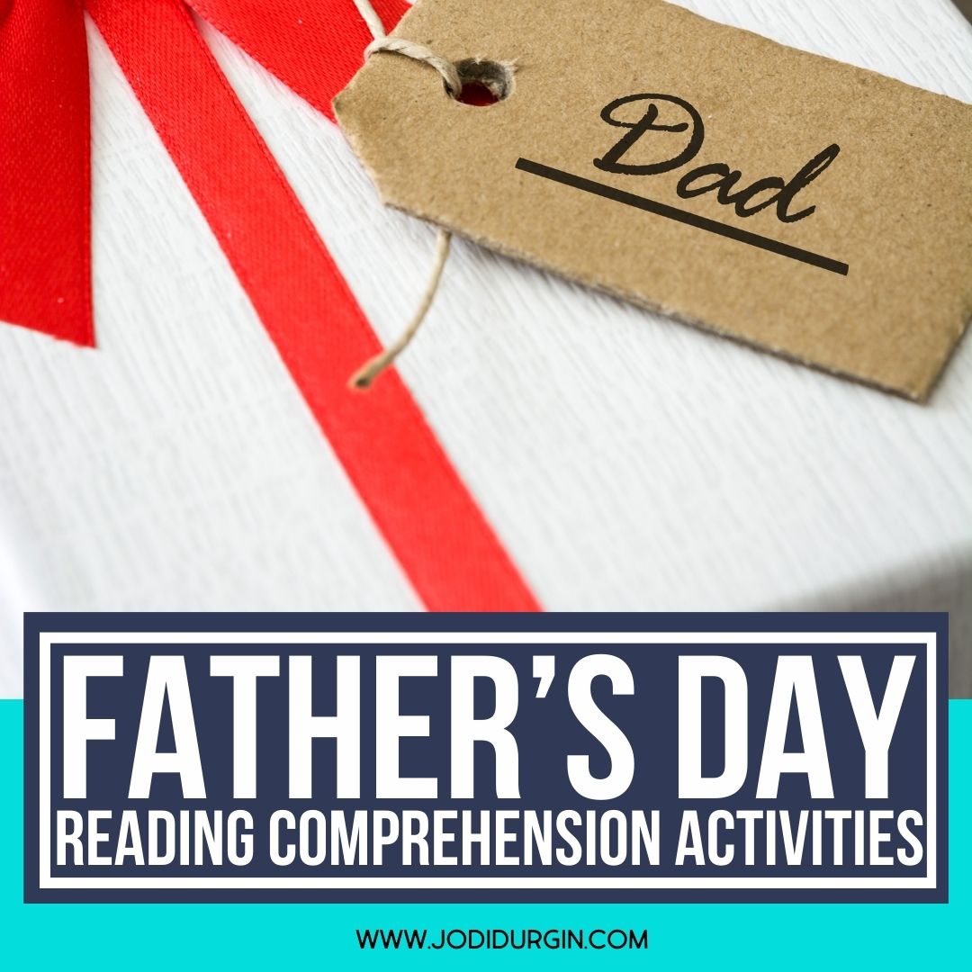Father's Day Reading Comprehension Activities for 2nd, 3rd, and 4th ...