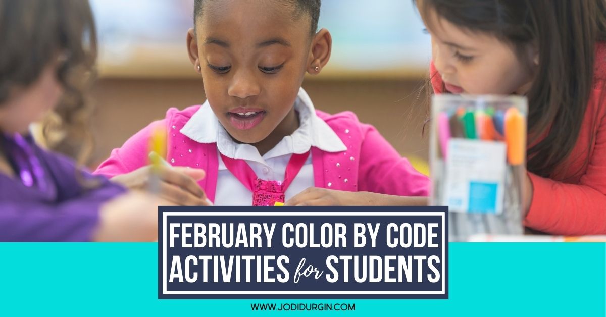February Coloring: Elementary Color by Code Activities for 2026 ...
