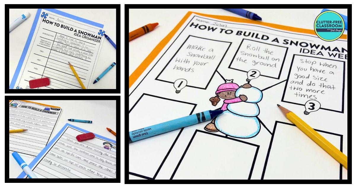 How to Build a Snowman Writing Activity for Elementary Students ...