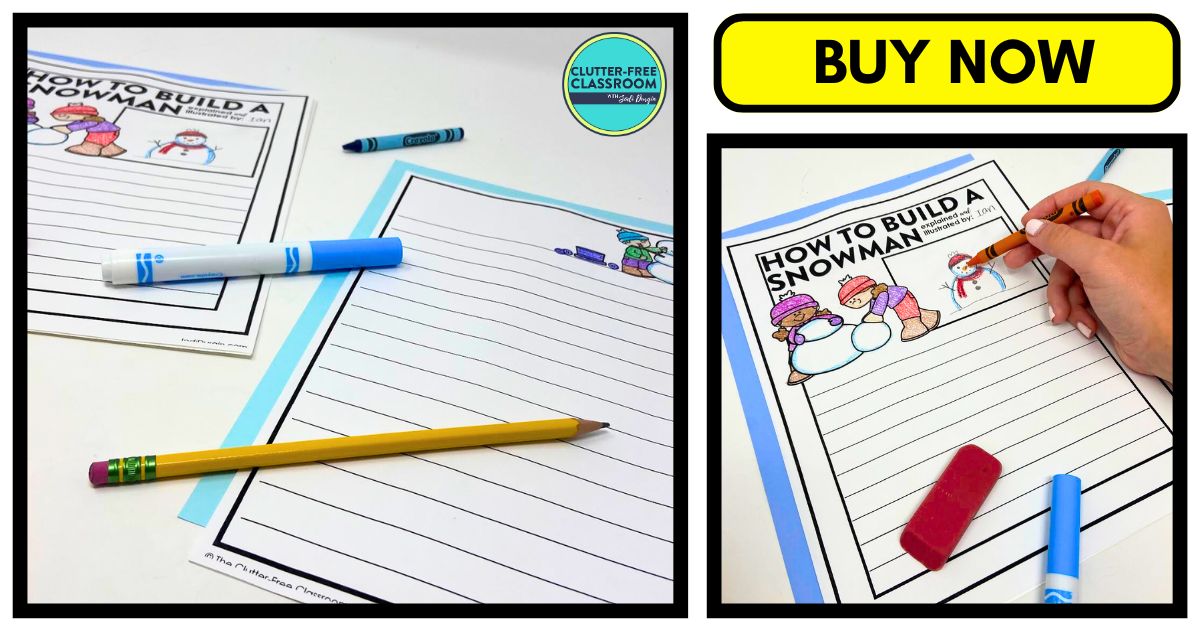 How to Build a Snowman Writing Activity for Elementary Students ...