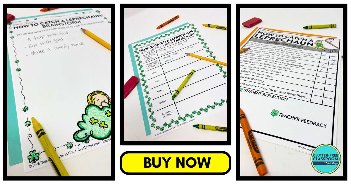 How to Catch a Leprechaun Activity for Elementary Students - Teaching ...