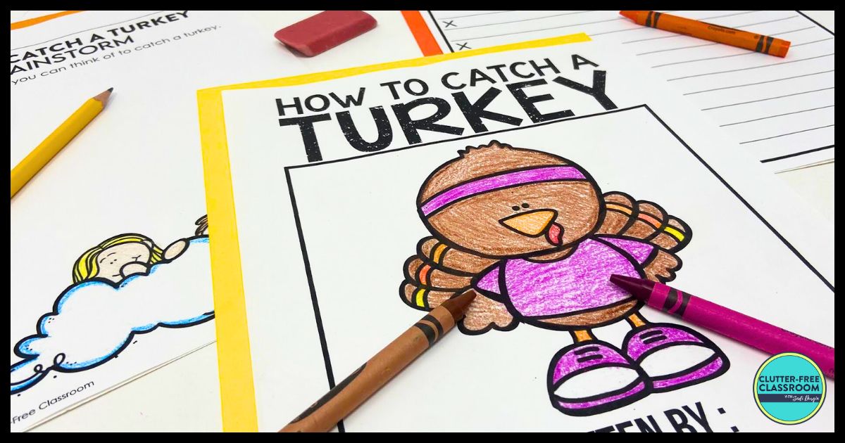 How to Catch a Turkey Writing Activity for Elementary Students ...
