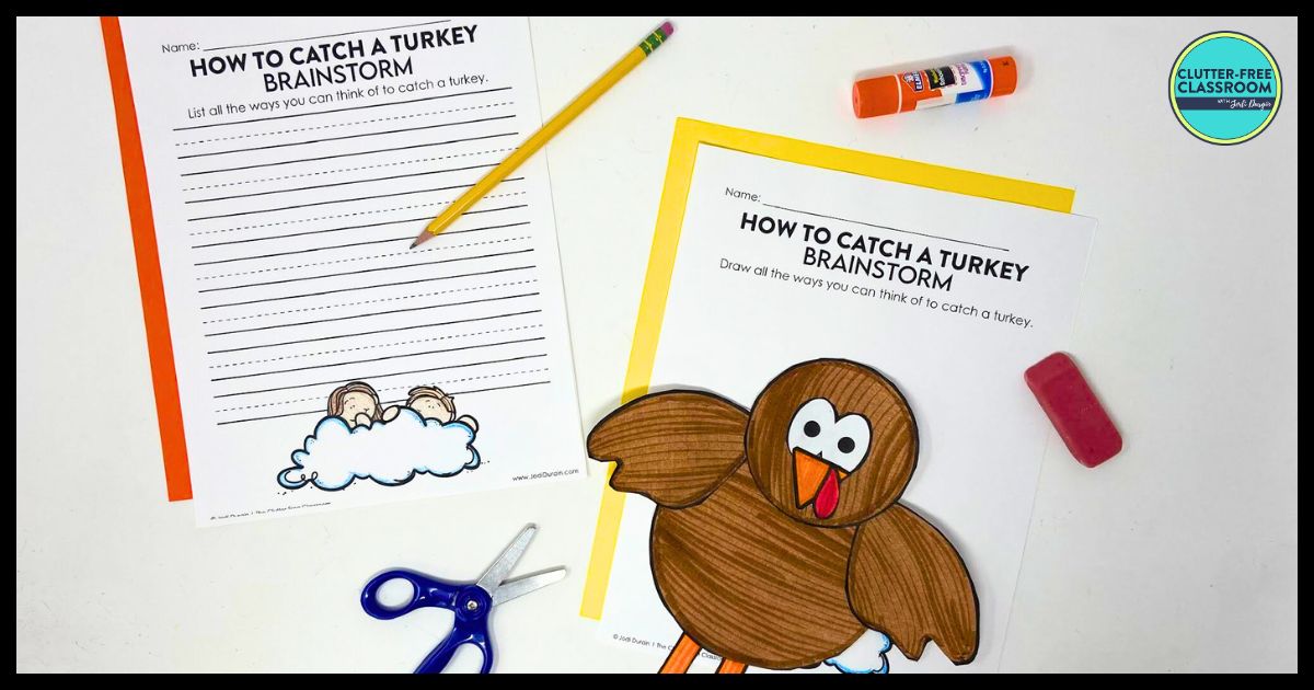 How to Catch a Turkey Writing Activity for Elementary Students ...