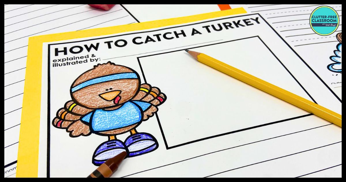 How to Catch a Turkey Writing Activity for Elementary Students ...