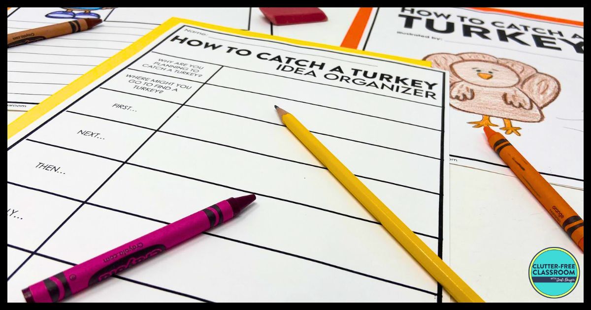 How to Catch a Turkey Writing Activity for Elementary Students ...