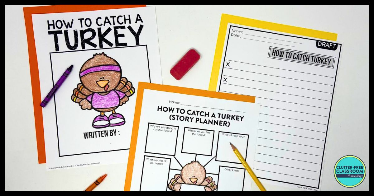 How to Catch a Turkey Writing Activity for Elementary Students ...