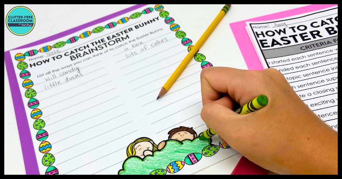 How to Catch the Easter Bunny Activity for Elementary Students ...