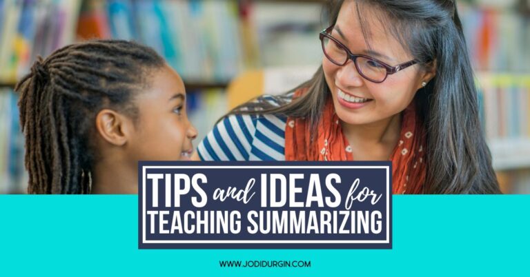 How to Teach Summarizing to Elementary Students in 2026 - Teaching with Jodi Durgin and Company