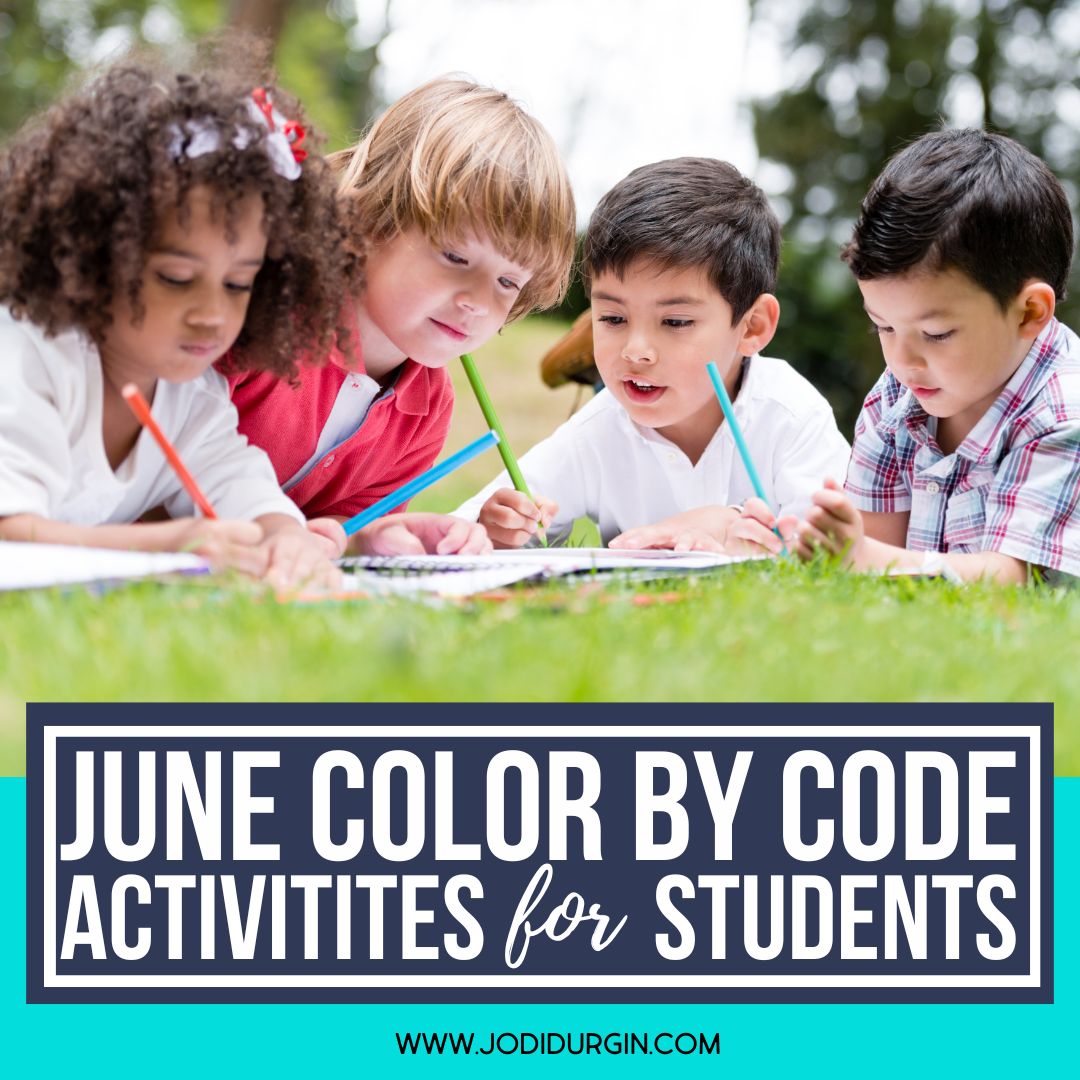 June Coloring: Elementary Color by Code Activities for 2025 - Teaching ...