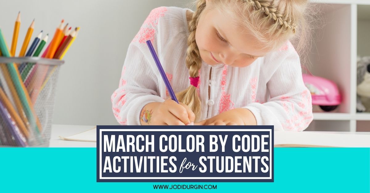 March Coloring: Elementary Color by Code Activities for 2026 - Teaching ...