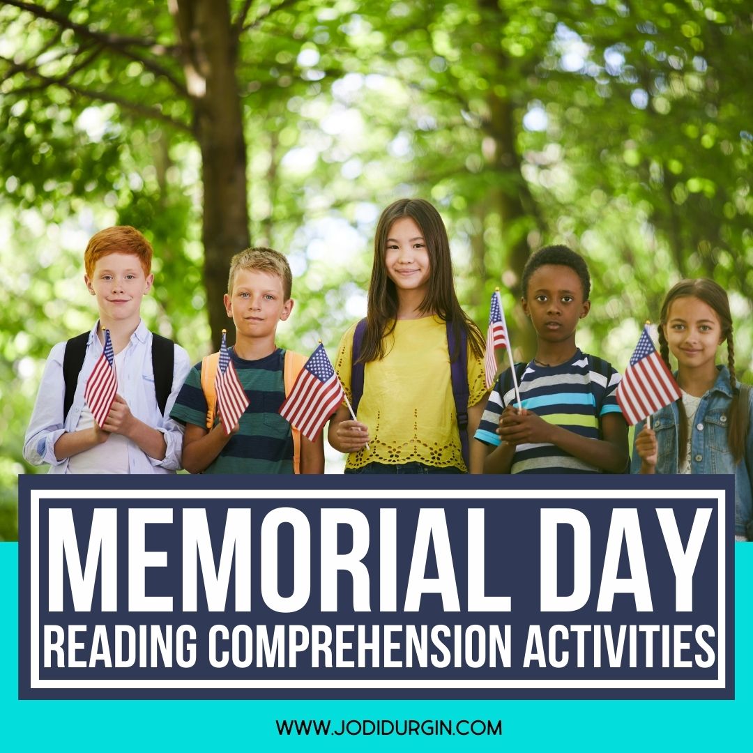 Memorial Day Reading Comprehension Activities for 2nd, 3rd, and 4th ...