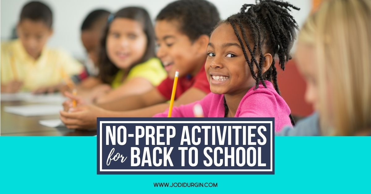 No Prep Activities for Back to School in 2025 - Teaching with Jodi ...