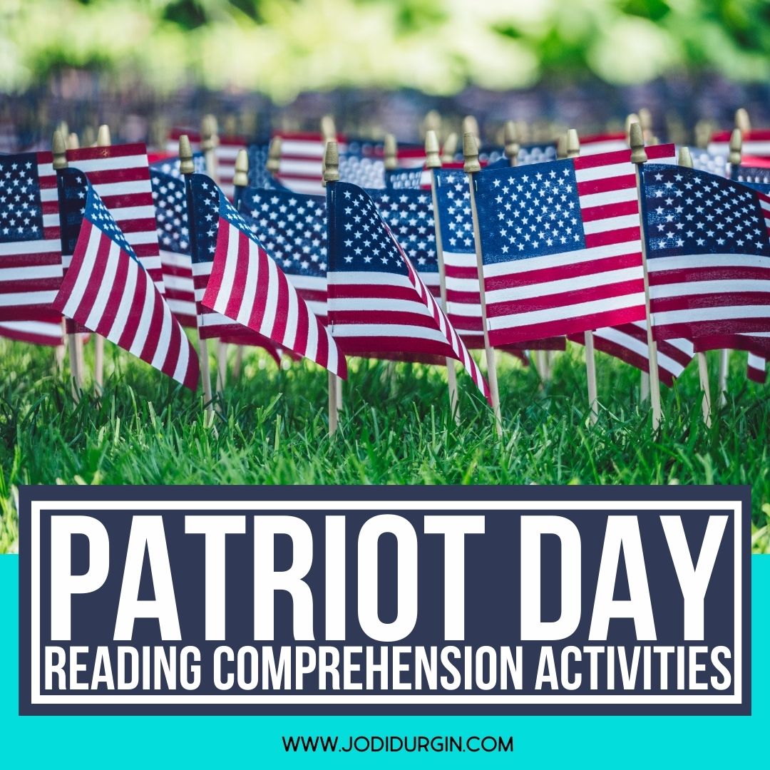 Patriot Day Reading Comprehension Activities for 2nd, 3rd, and 4th ...