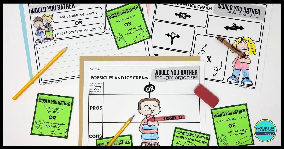 Would You Rather Questions and Activities for Elementary Students: June ...